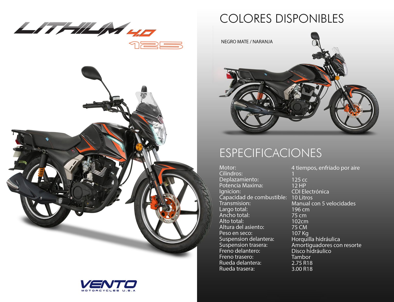 VENTO LITHIUM 125 4.0 s